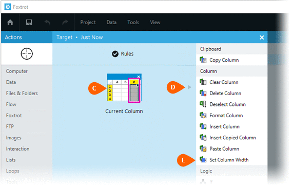 Set Column Width